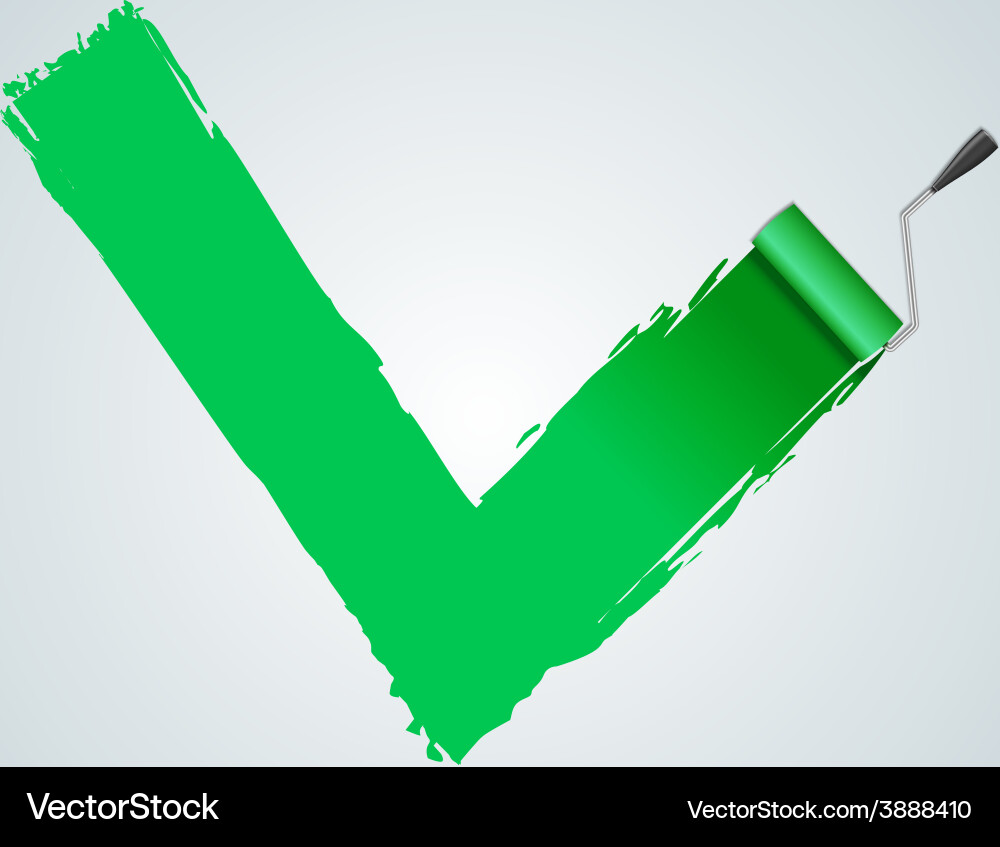 Check marks painted Royalty Free Vector Image - VectorStock