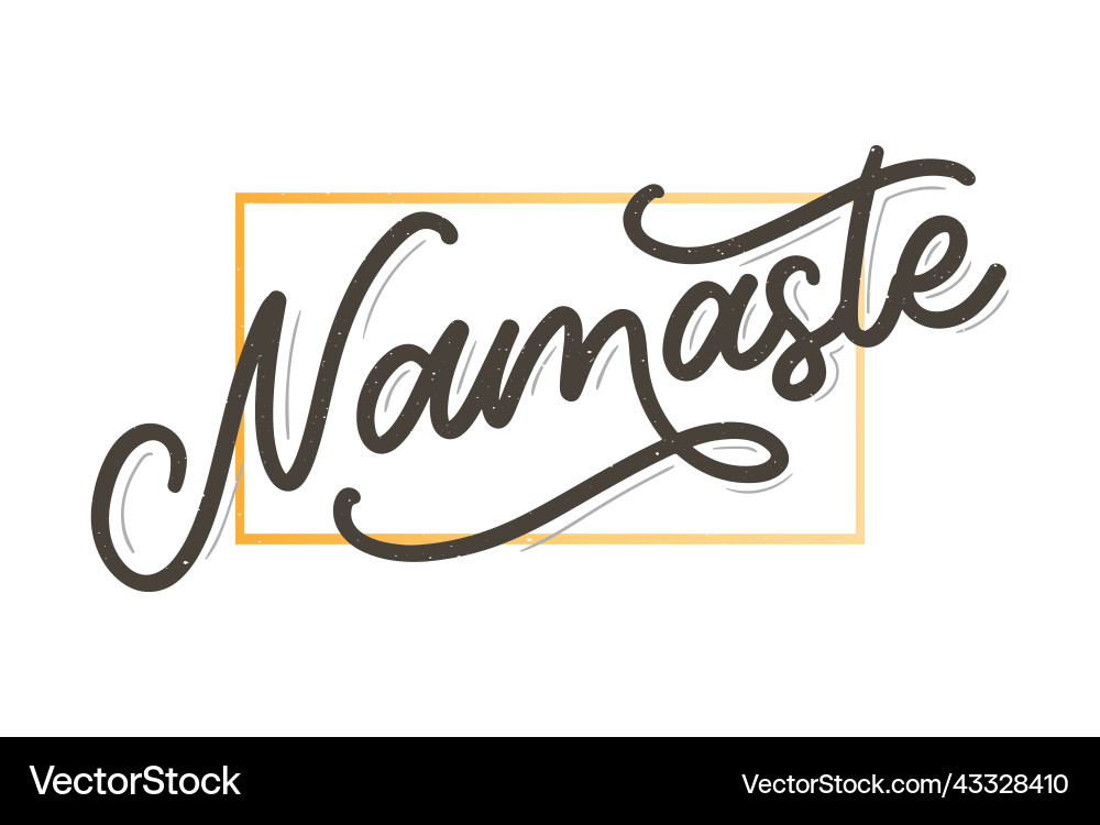 Lettering calligraphic poster with phrase Vector Image
