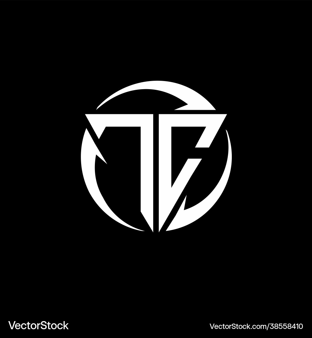 Tc logo monogram design template Royalty Free Vector Image