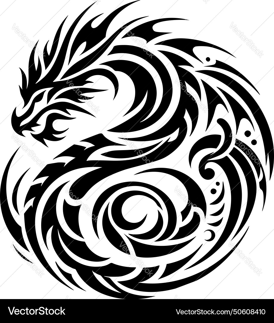 Dragon Tribal Art
