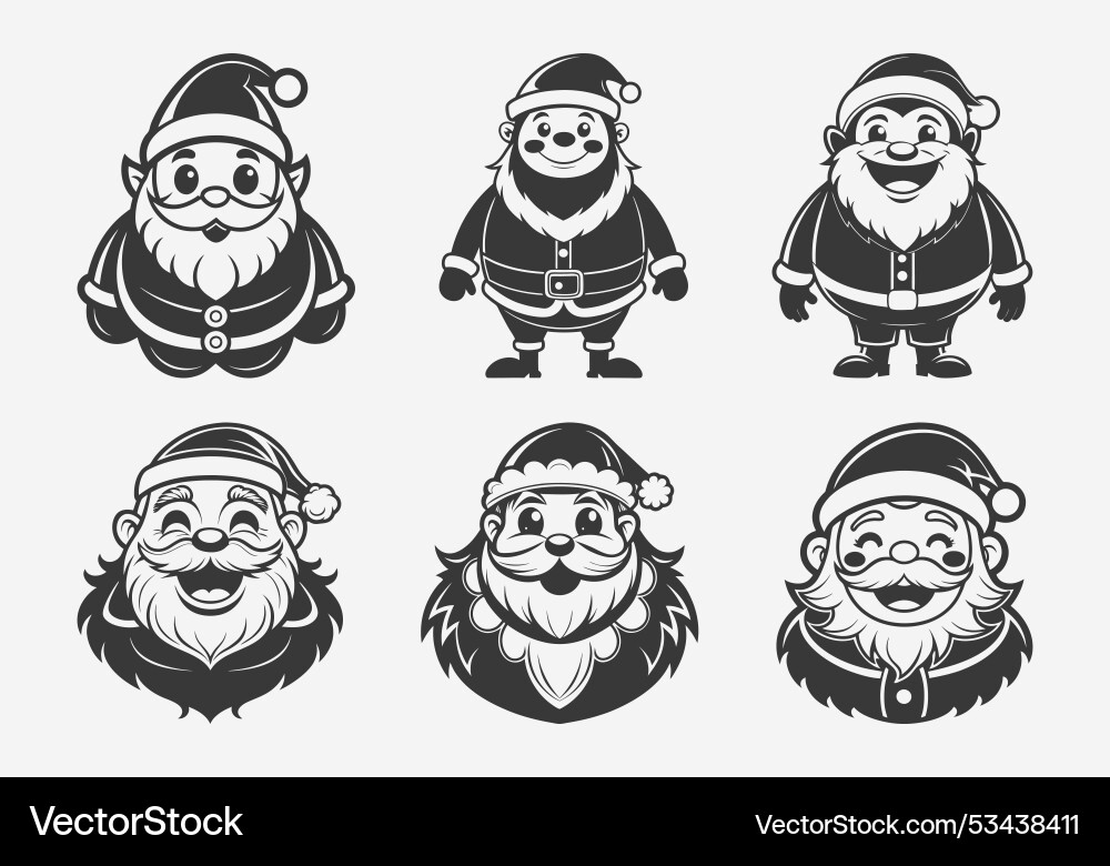 Cute santa claus Royalty Free Vector Image - VectorStock