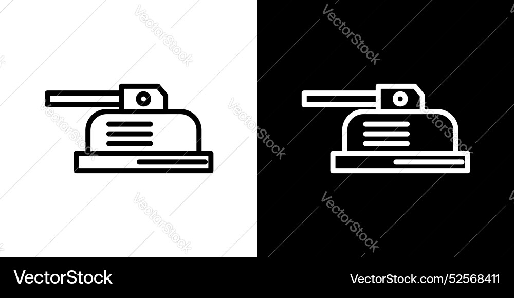 Floor sanding machine icon set on white background