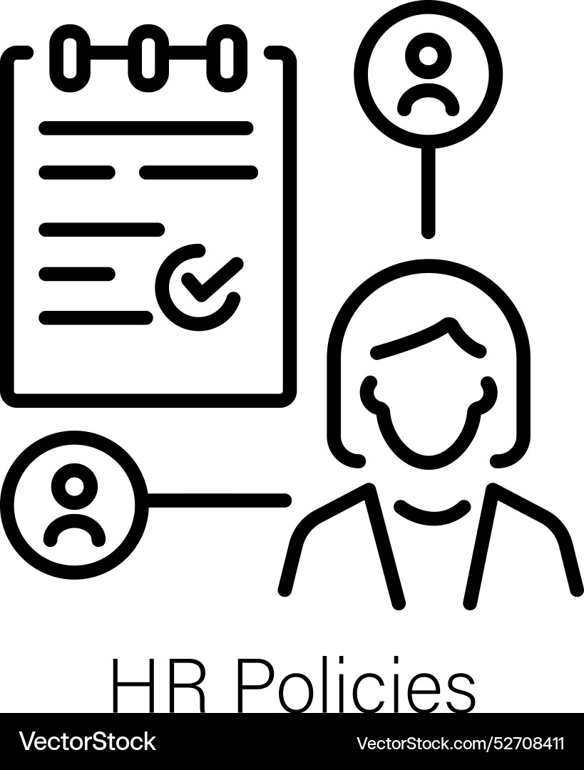 Hr policies Royalty Free Vector Image - VectorStock