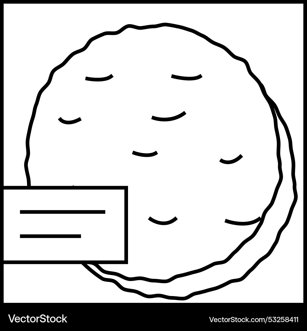 Taco shells line icon Royalty Free Vector Image