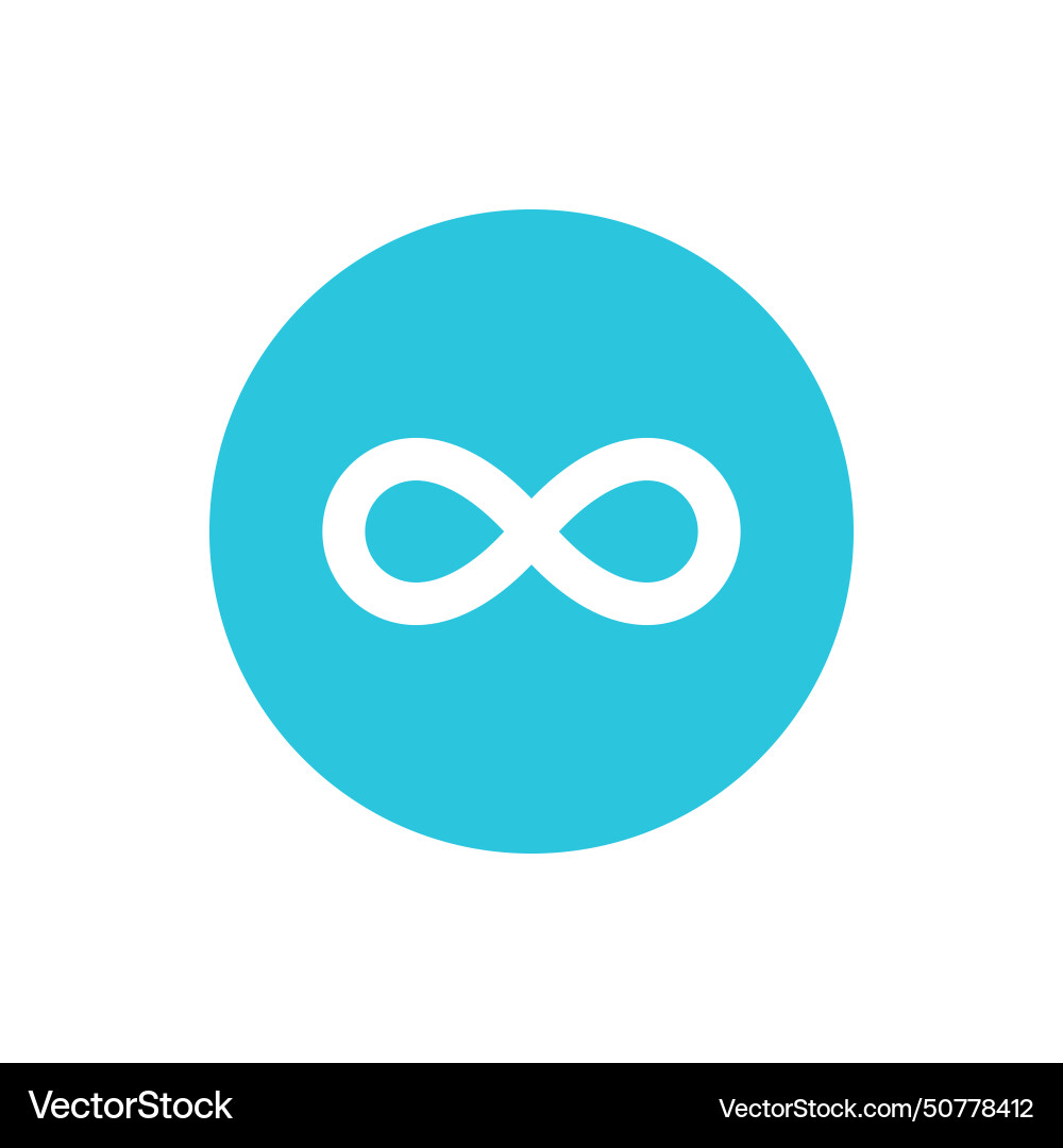 Permanent infinity unlimited infinite eternity Vector Image