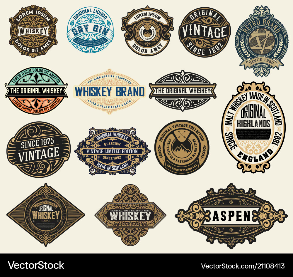 Mega pack of labels and banners Royalty Free Vector Image