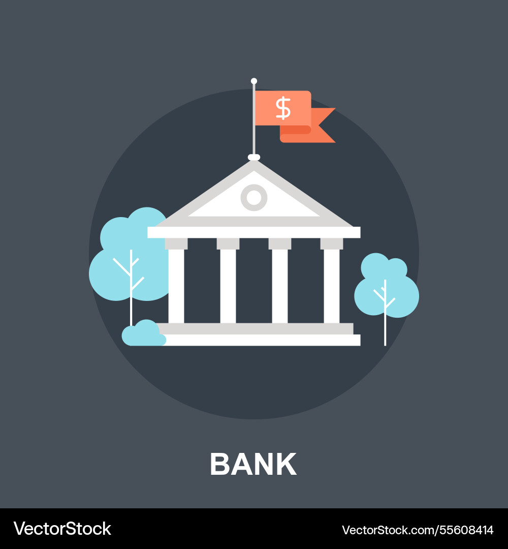Bank concept Royalty Free Vector Image - VectorStock