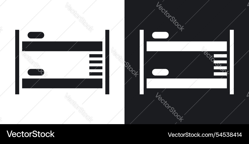 Bunk bed icon Royalty Free Vector Image - VectorStock