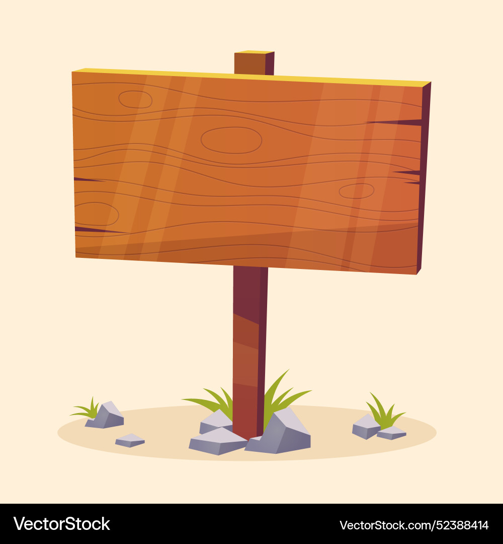 Cartoon yard sign Royalty Free Vector Image - VectorStock