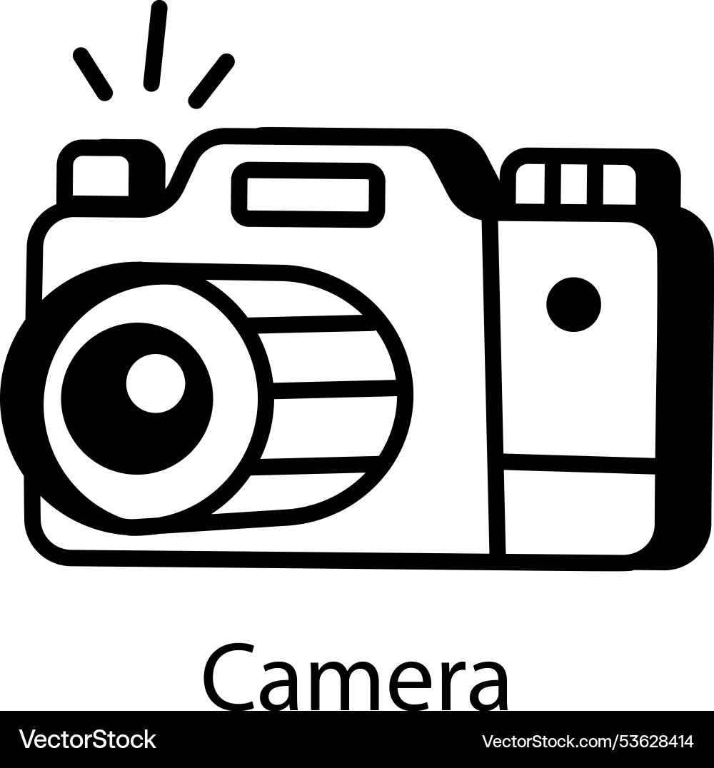 Kamera Lizenzfreies Vektorbild - VectorStock