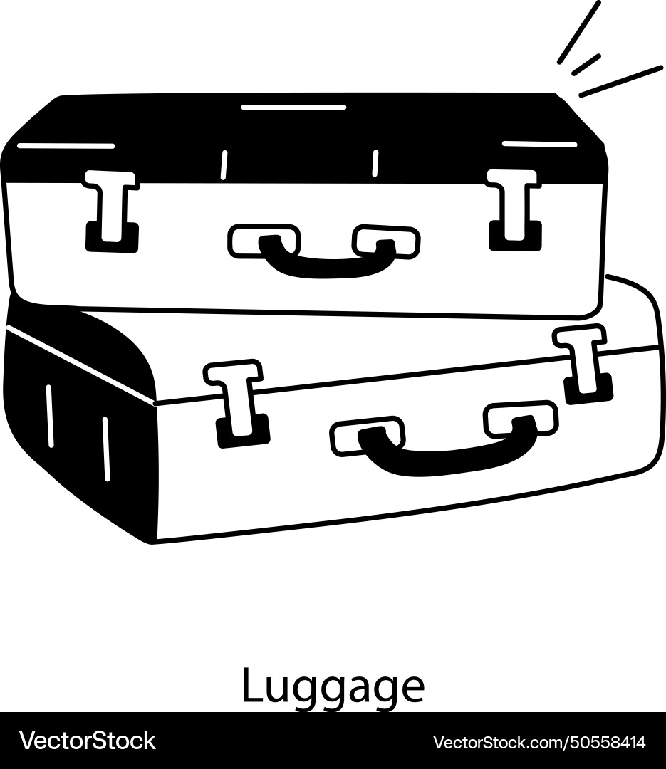 Luggage Royalty Free Vector Image - VectorStock
