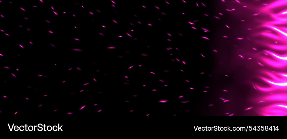 Pink flame with sparks fire flying cinder Vector Image
