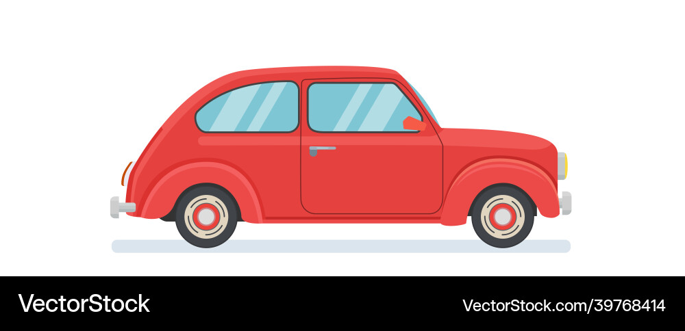 Red cartoon car Royalty Free Vector Image - VectorStock