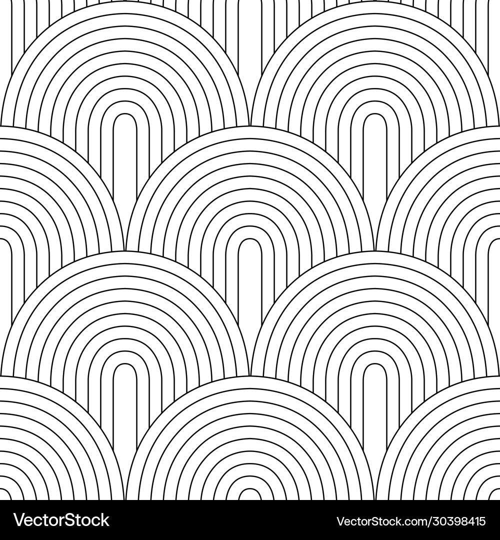 Art Deco Fanning Pattern Royalty Free Vector Image