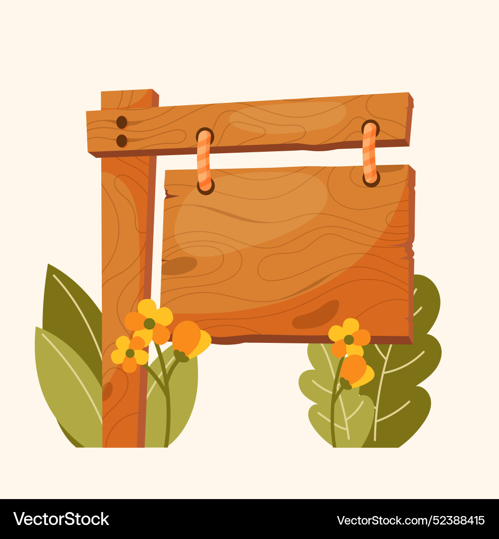 Cartoon yard sign Royalty Free Vector Image - VectorStock