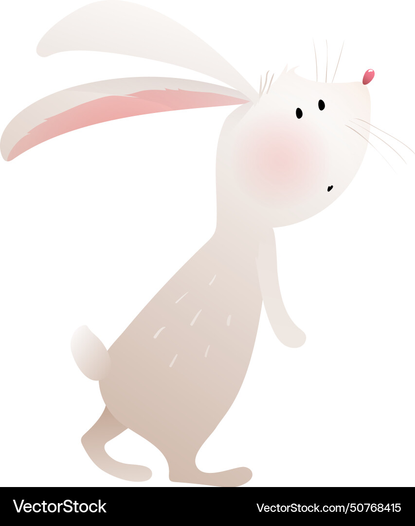 Cute rabbit or bunny character for children Vector Image