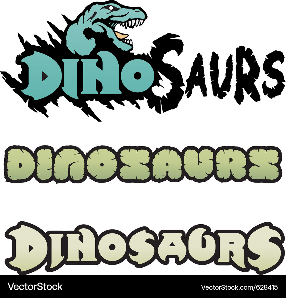 Dinosaur Logos - Tyrannosaurus Rex Royalty Free Vector Image
