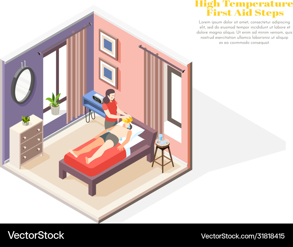 High temperature concept Royalty Free Vector Image