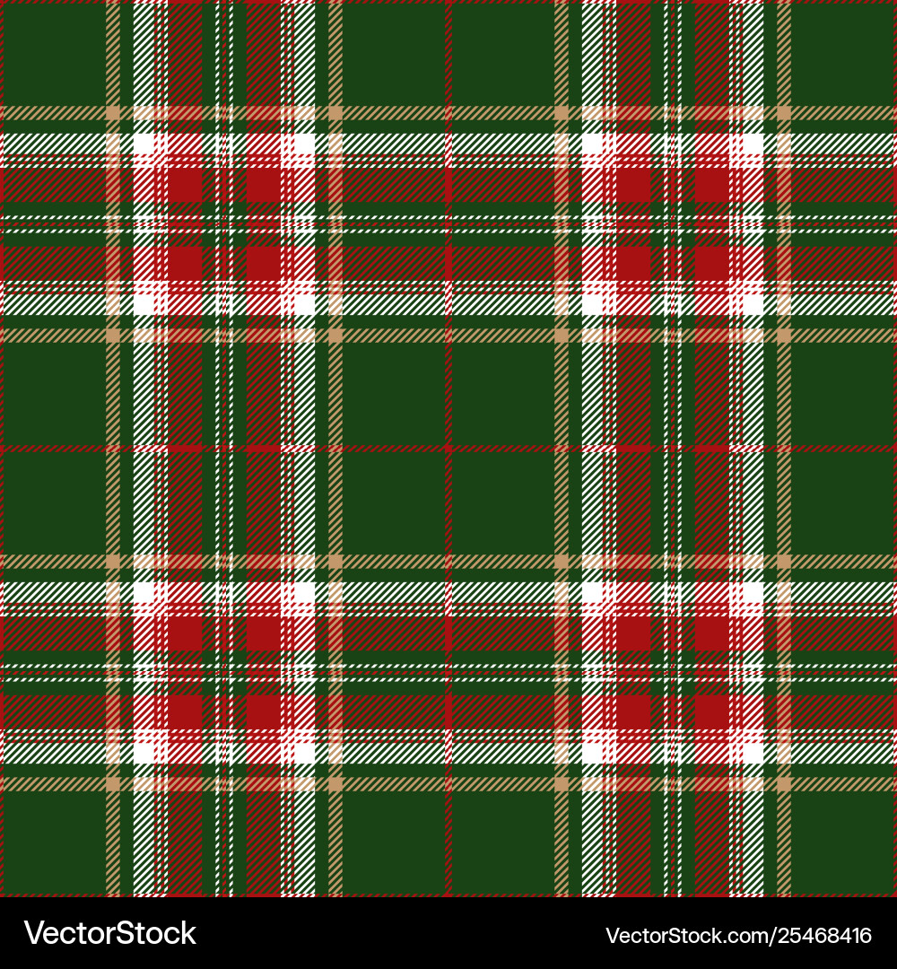 Christmas tartan plaid seamless pattern Royalty Free Vector