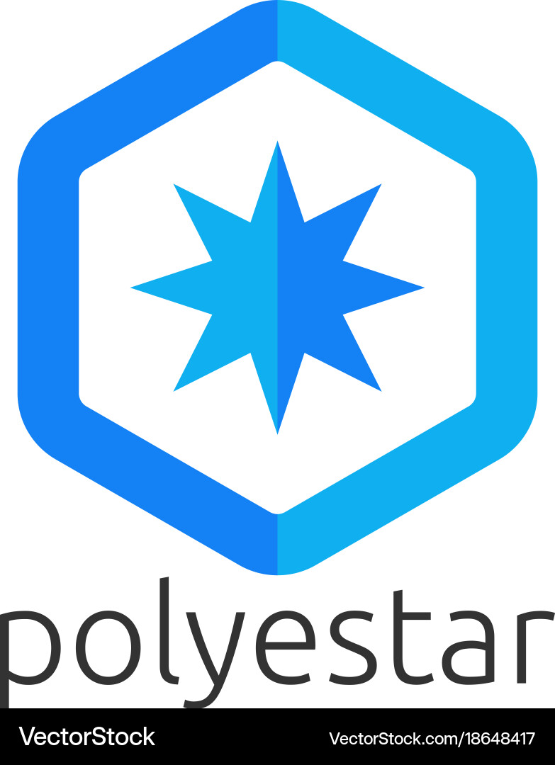 Abstract star sun polygon logo icon creative apps Vector Image