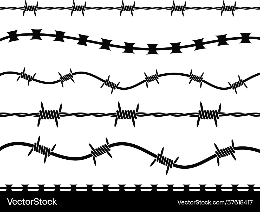 Barbed wire Royalty Free Vector Image - VectorStock