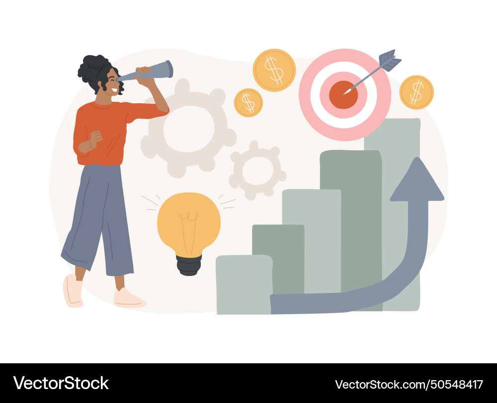 Career development isolated concept Royalty Free Vector