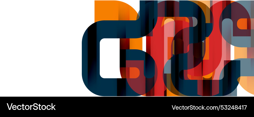 Lines abstract letter style design background Vector Image