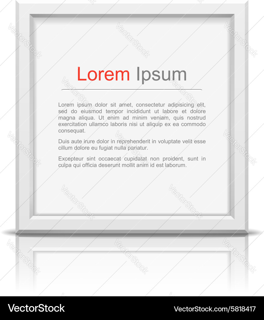 Square frame Royalty Free Vector Image - VectorStock