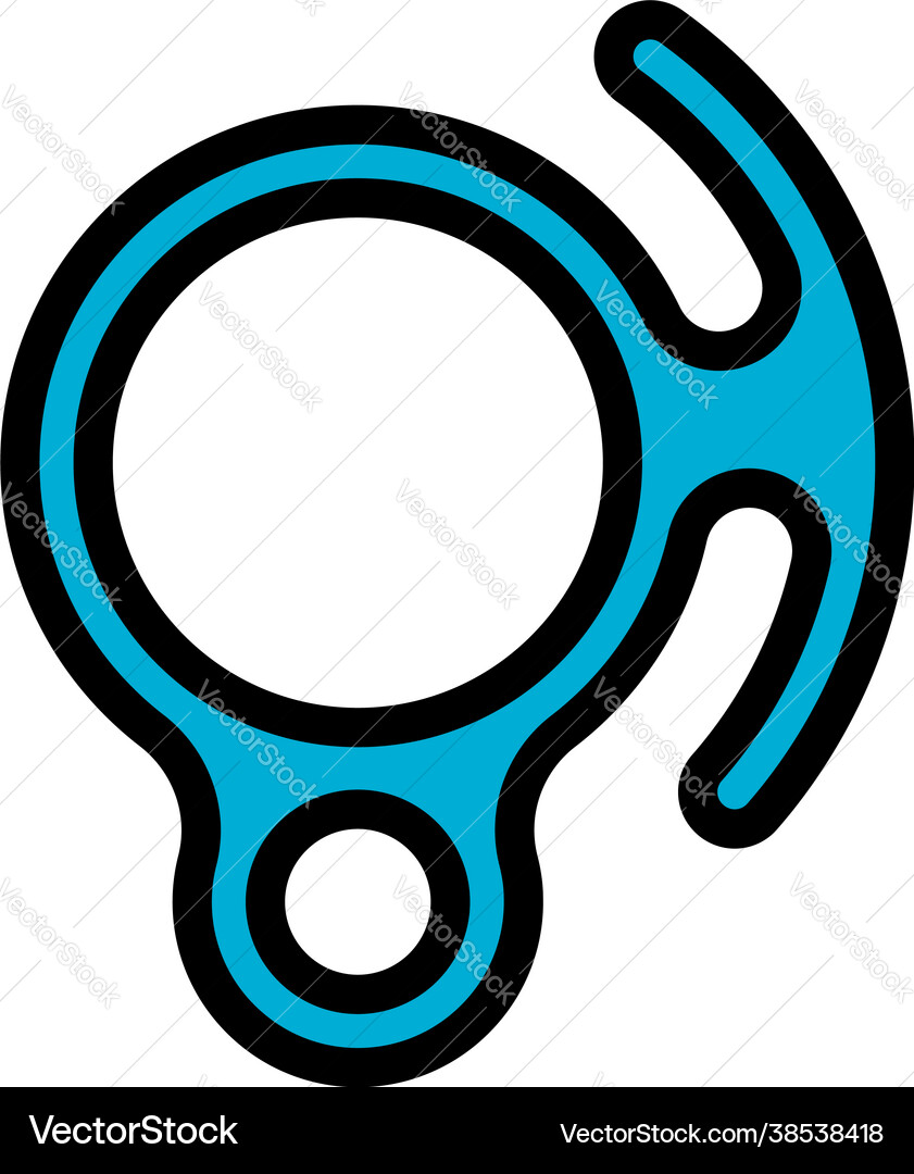 Alpinist descender icon Royalty Free Vector Image