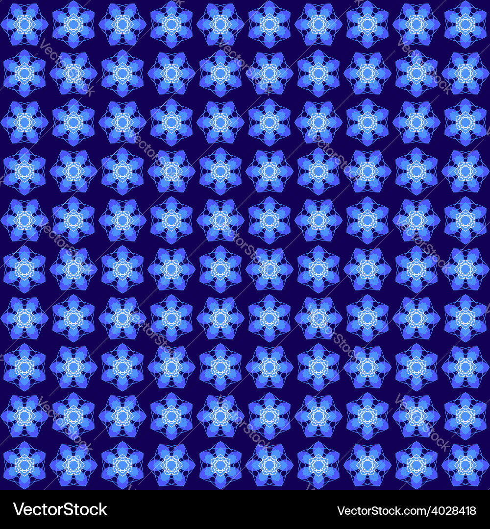 Blue abstract geometric seamless pattern Vector Image