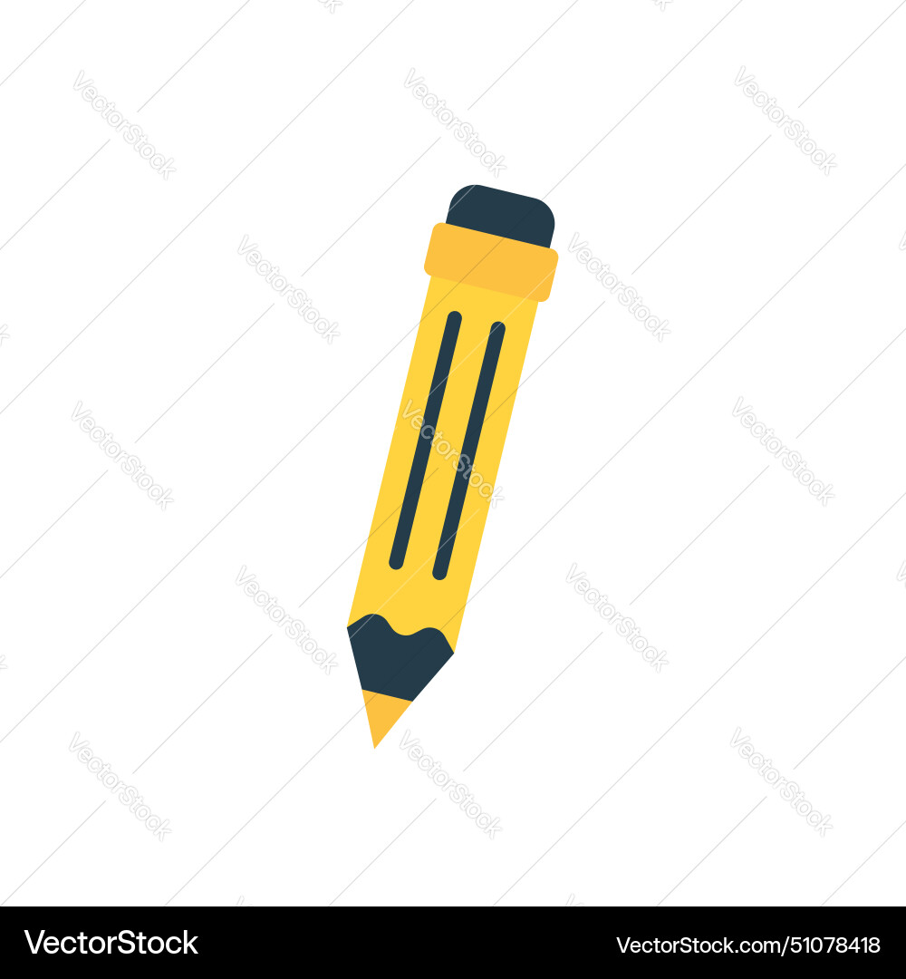 Isolated pencil icon Royalty Free Vector Image