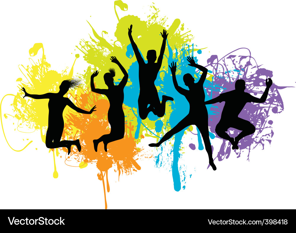 Jumping Royalty Free Vector Image - VectorStock