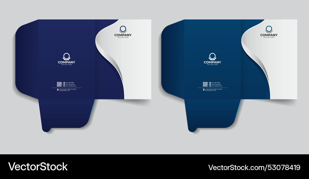 Business presentation folder template report cover