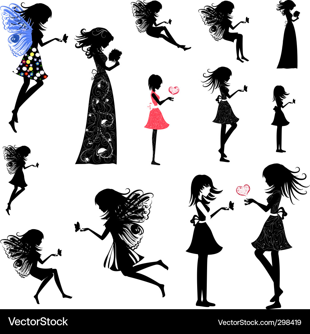 Cartoon Girl Outline Vector Images (over 41,000)