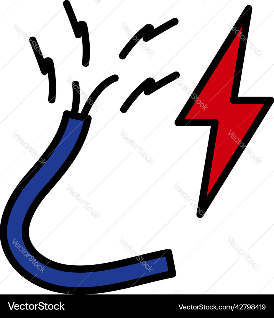 Icon of wire Royalty Free Vector Image - VectorStock