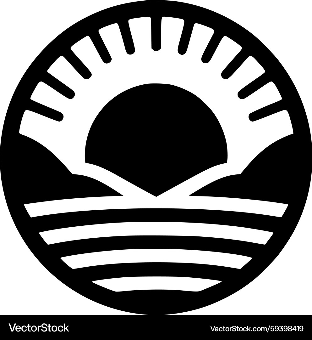 Philippines Sunrise Emblem – Royalty-Free Vector | VectorStock
