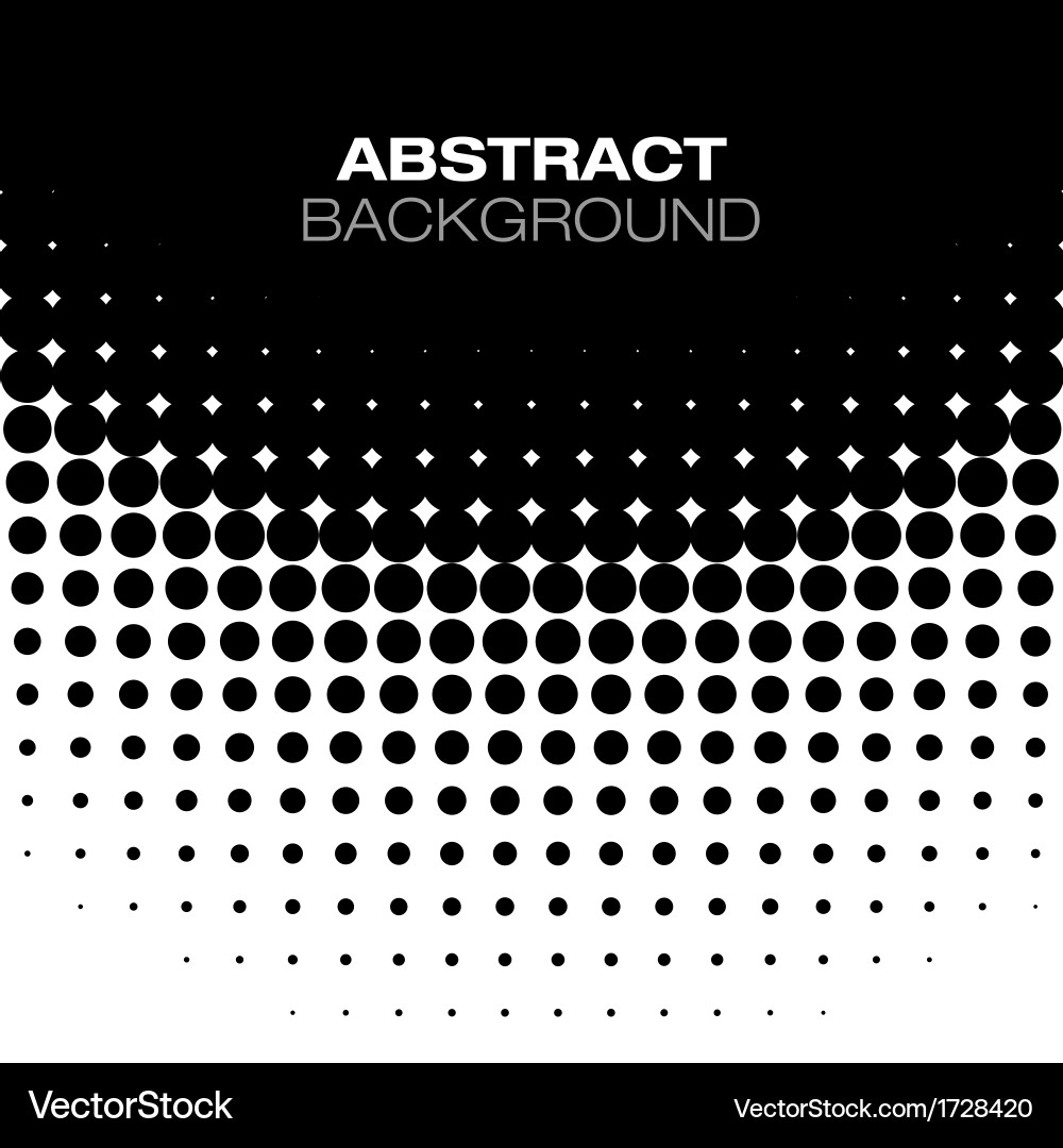 Abstract black halftone background Royalty Free Vector Image