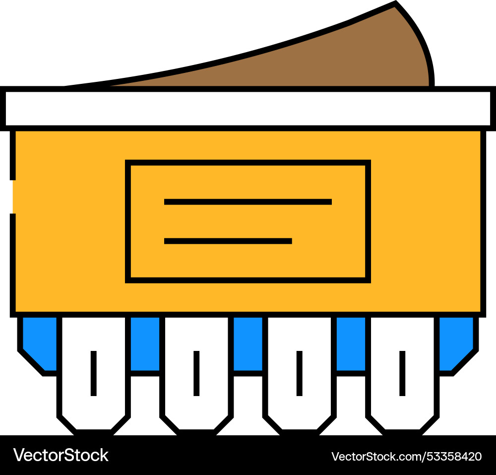 Double pole single throw switch device icon color Vector Image