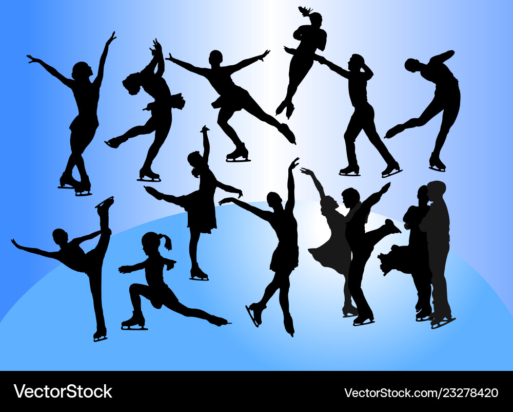 Figure scating Royalty Free Vector Image - VectorStock