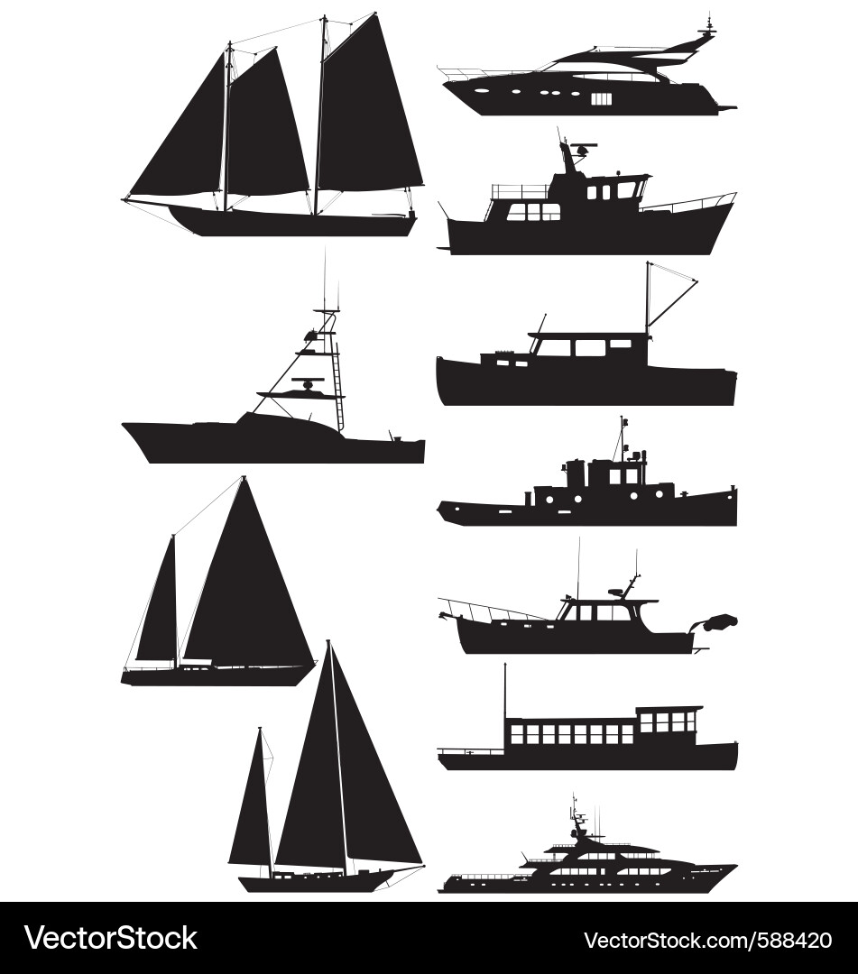 Boat Outline Vector Images (over 48,000)