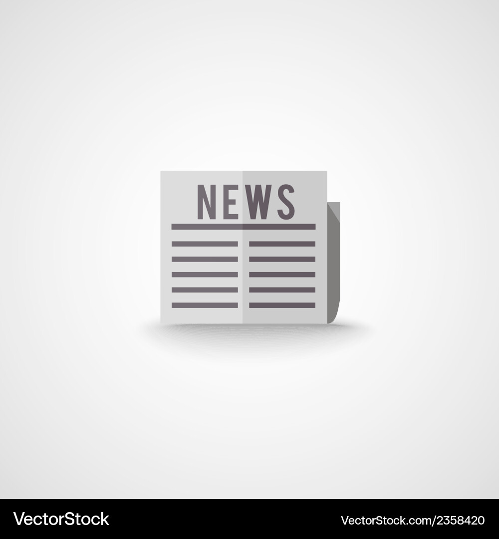 Newspaper icon Royalty Free Vector Image - VectorStock