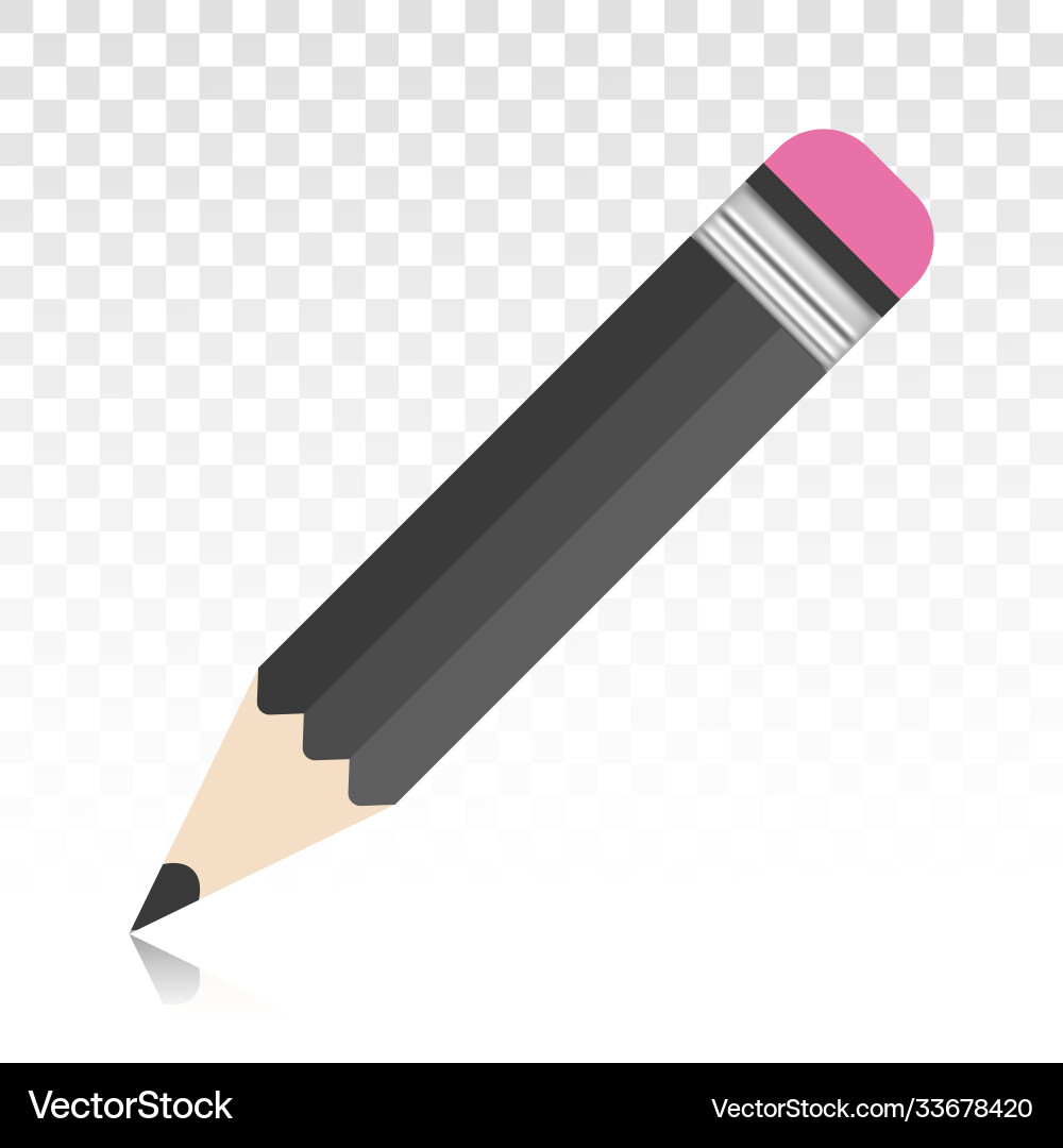 Pencil flat colour icon for apps or websites Vector Image