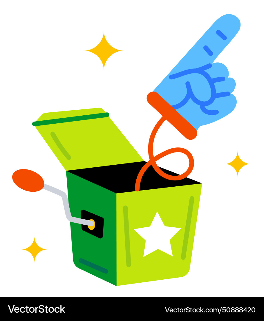 Prank box Royalty Free Vector Image - VectorStock