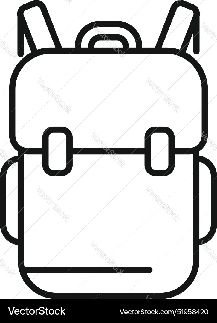 School backpack icon representing back Royalty Free Vector