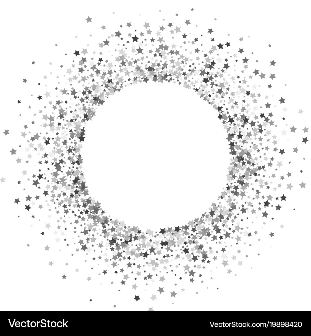 Silver Star Border Royalty Free Vector Image - VectorStock