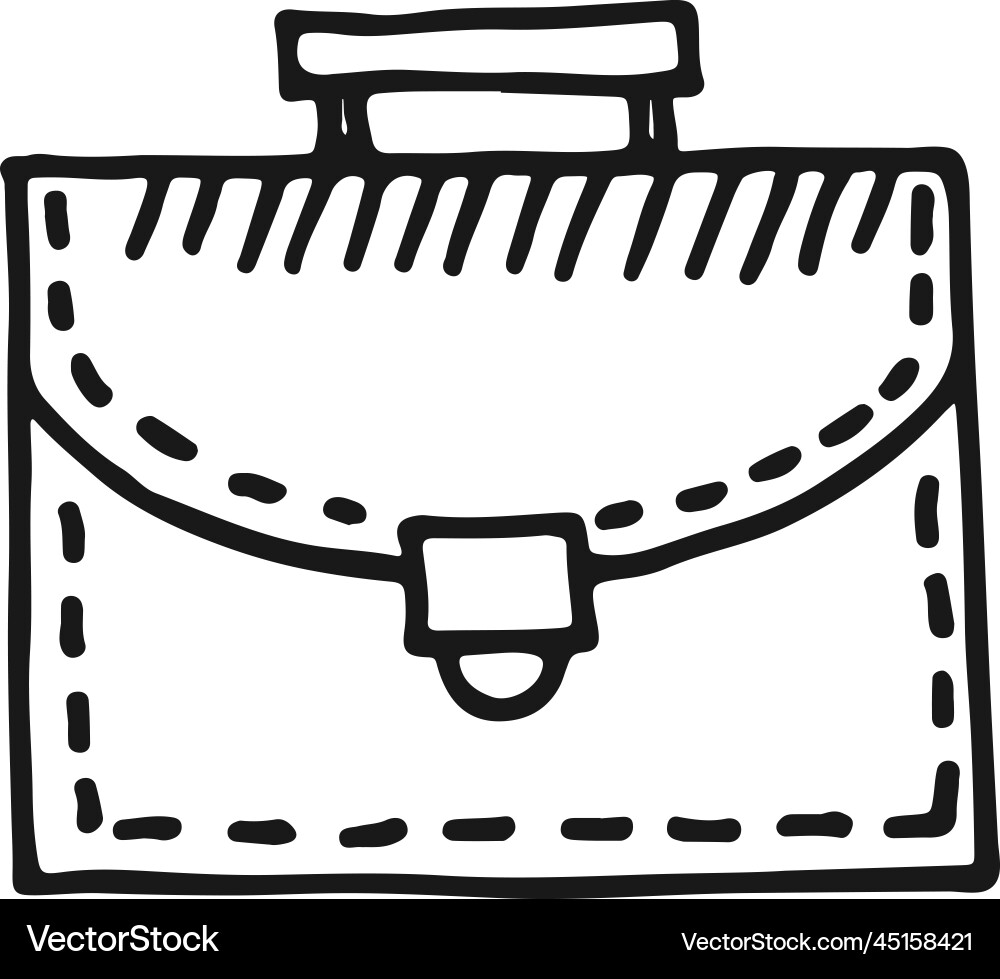 Aktentasche doodle icon Business Tasche Tinte Zeichnung
