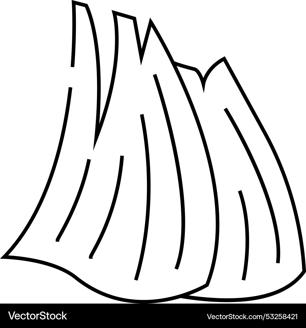 Corn husks line icon Royalty Free Vector Image
