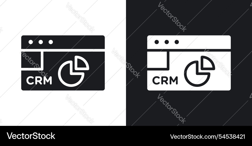 Crm icon Royalty Free Vector Image - VectorStock