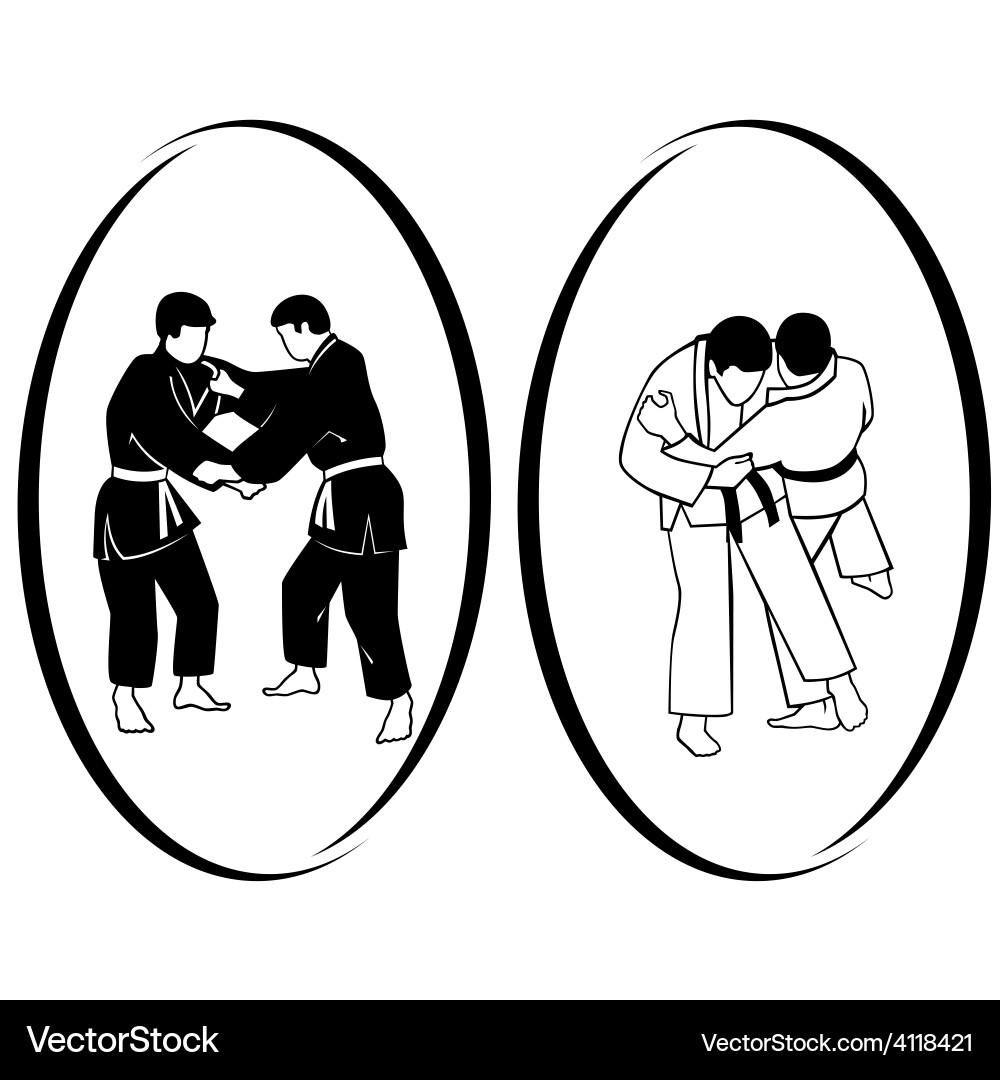 Judo Royalty Free Vector Image - VectorStock