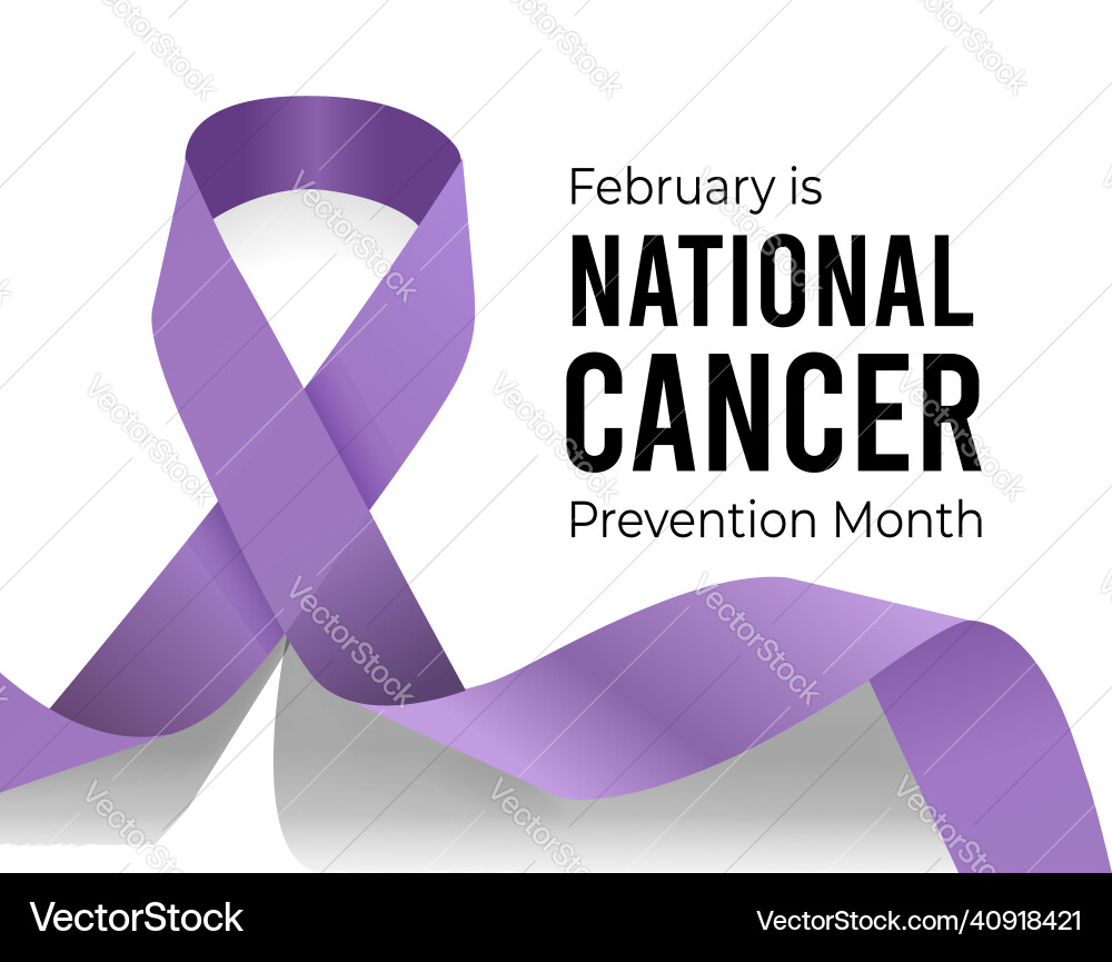 National cancer prevention month Royalty Free Vector Image